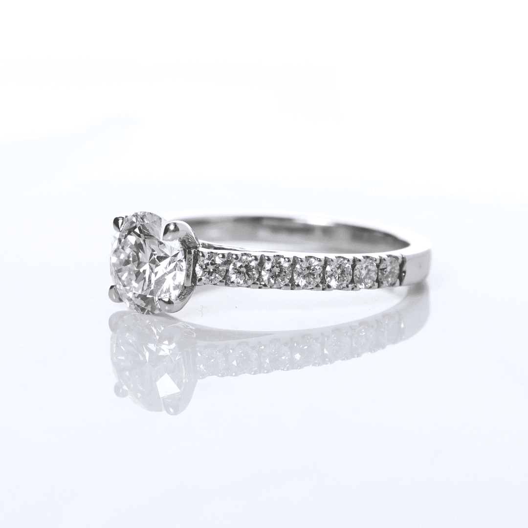 Serin 1-carat White Gold – Dovetail Lab Diamond Jewelry